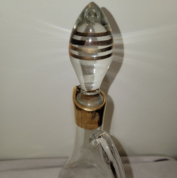 Dining | Vintage Romanian Crystal Decanter Glasses Setetched Crystal ...